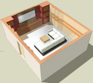12 Ide Desain Ruang Home Theater Minimalis | Backdrop Solo