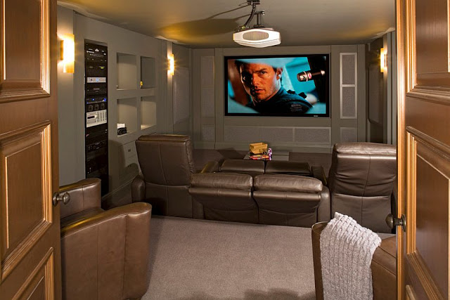 12 Ide Desain Ruang Home Theater Minimalis | Backdrop Solo